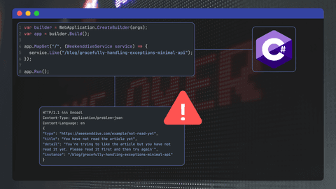 Gracefully handling exceptions in ASP.NET Core Minimal APIs | Weekenddive