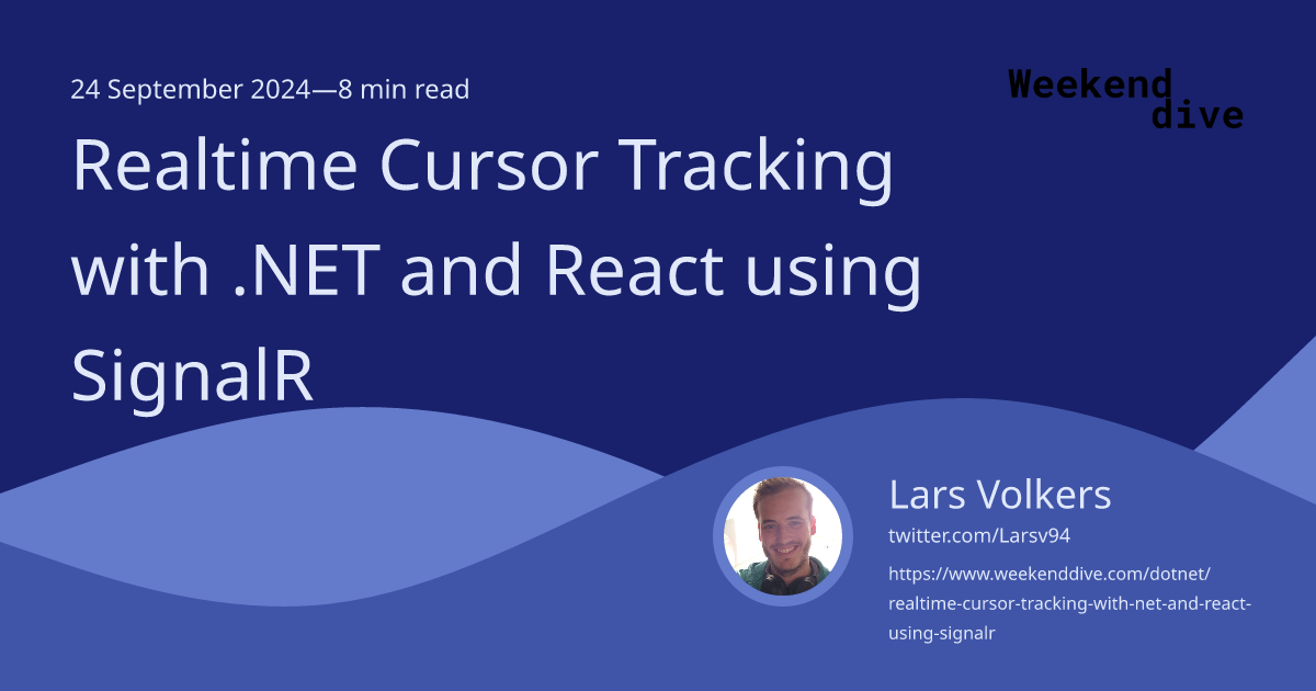 Realtime Cursor Tracking with .NET and React using SignalR | Weekenddive